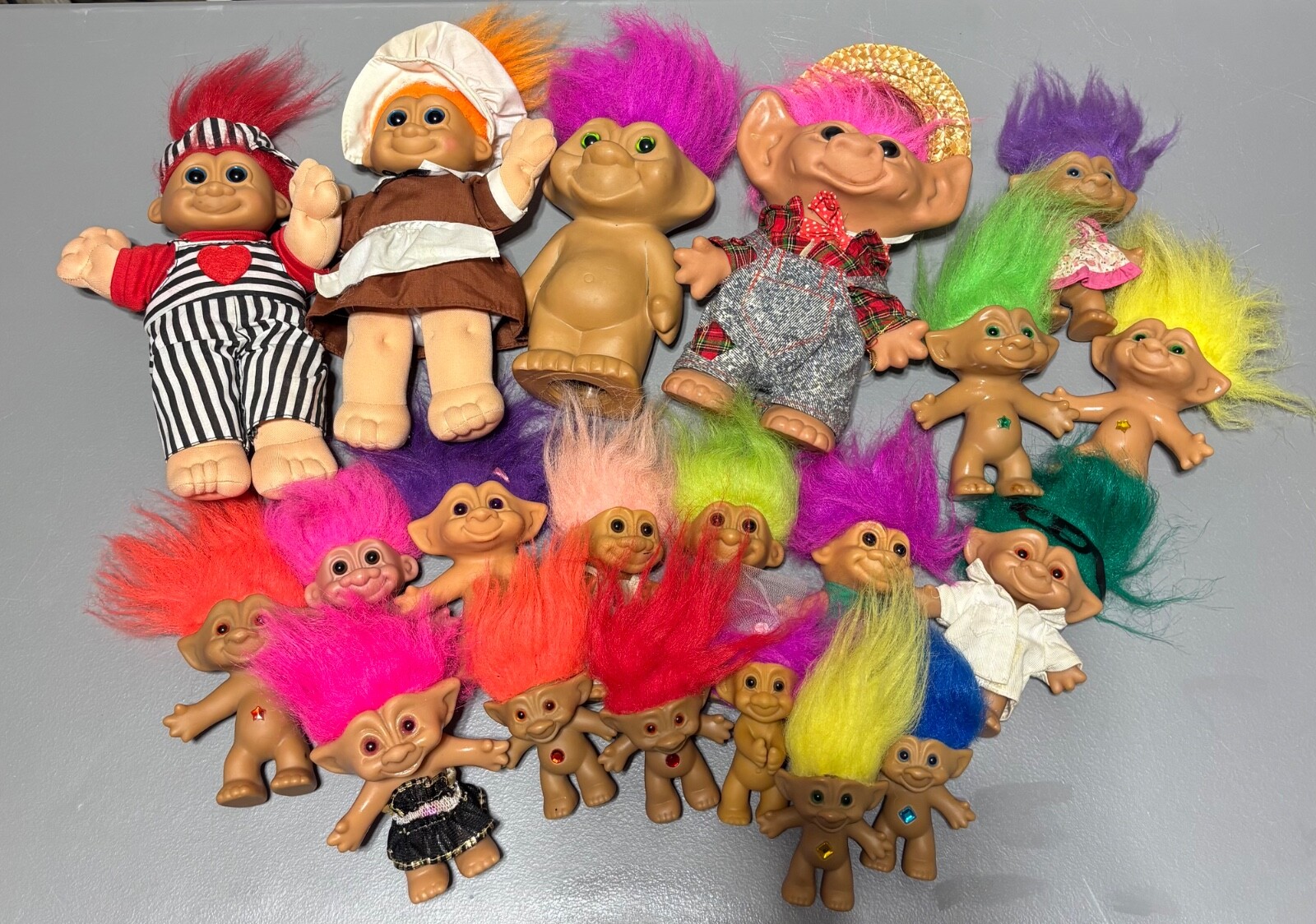 Trolls Vintage Russ Ace Uneeda Treasure Troll All Sizes Hard Soft Body ...