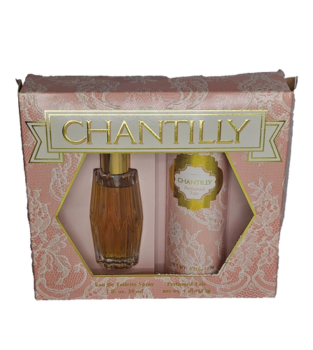 Chantilly EDT spray 1 oz & Perfumed Talc 4 oz Box is Imperfect | eBay