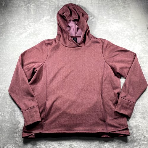 Champion C9 Womens 2XL Tech Fleece Brushed Back Hoodie Burgundy Long ...