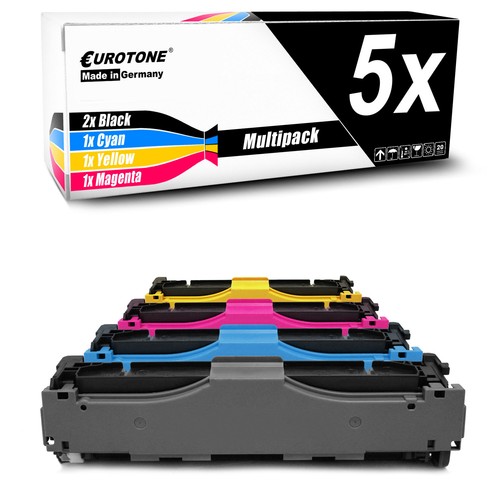 5x Eurotone Toner XXL f r HP LaserJet Pro 300 color MFP M-375-nw M-351 ...