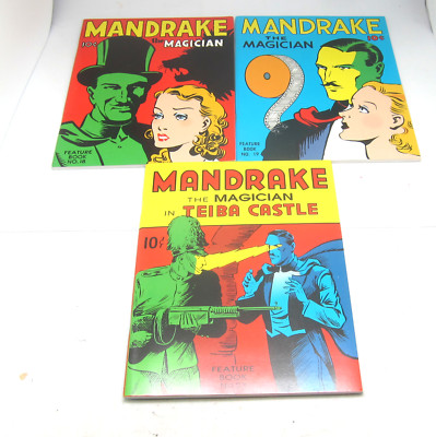 Mandrake the Magician Feature Books 18, 19, 23 1993 Reprints Teiba ...