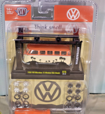1/64th M2 Machines Model Kit R76 1958 VW Microbus 15 Window USA Model ...