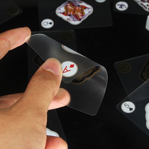Waterproof Transparent Four-Corner Design Playing Cards - Creative ...