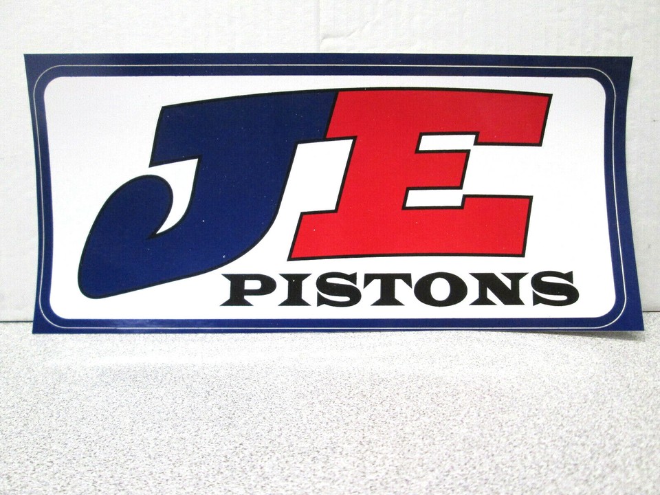 8" J E PISTONS NHRA NACAR DRAG RACING STICKER VINYL DECAL | eBay