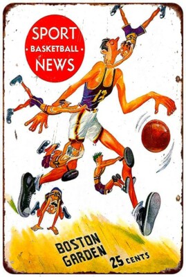 1949-1950 Boston Celtics Basketball Program Vintage Look Reproduction ...