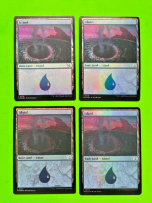 MTG March of the Machine ( Island ) Lot of 4 FOIL Cards 0278 | eBay