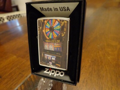 WHEEL OF FORTUNE SLOT MACHINE PROGRESSIVE ZIPPO LIGHTER MINT IN BOX | eBay