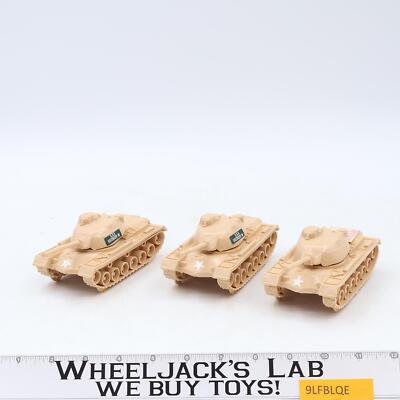 Lot of 3 Tan US Sherman Tanks WWII Plastic Toy Soldiers Unbranded 5.5 ...