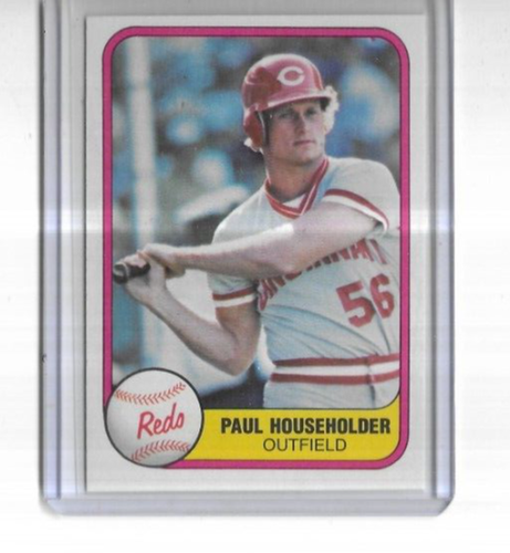 1981 Fleer #217 Paul Householder Cincinnati Reds | eBay