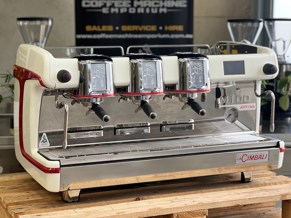 La Cimbali M100 Attiva GTI HG 3 Group Commercial Espresso Coffee ...