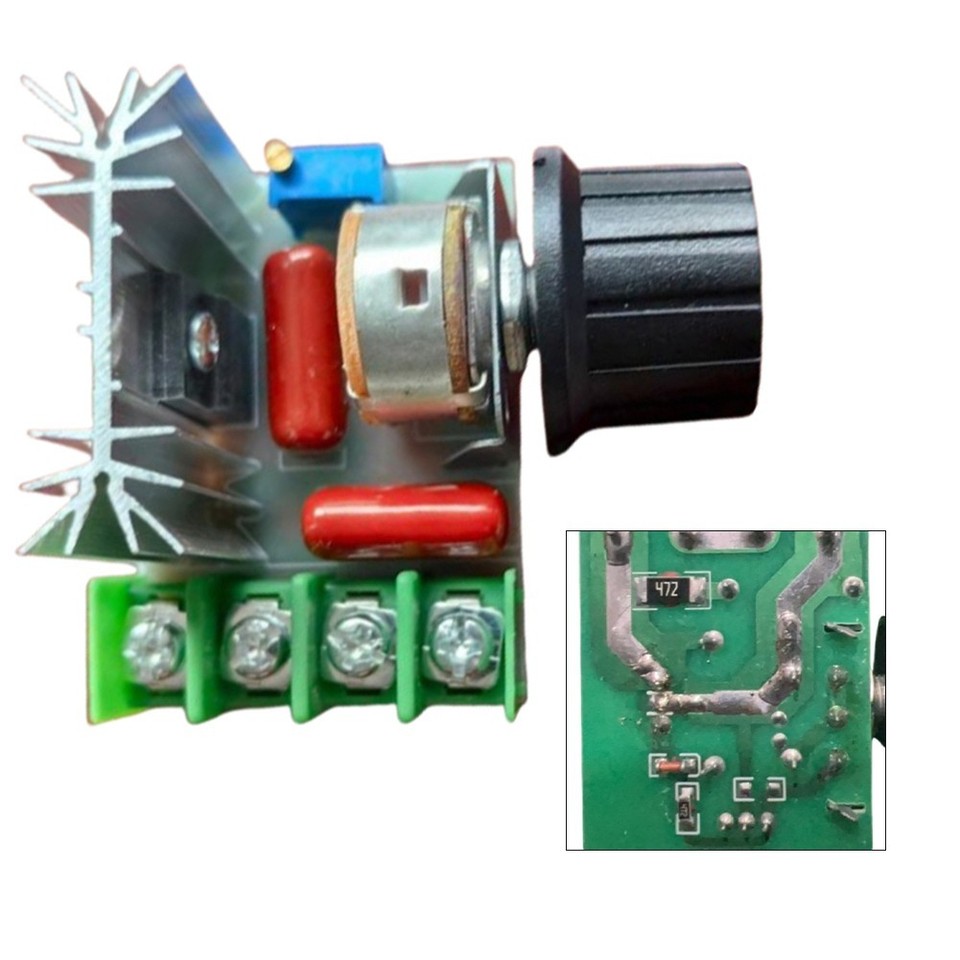 Motor Speed Controller AC 220V 2000W Voltage Regulator for Motor ...