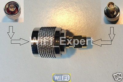 SMA Male to N-Type Male Jumper Plug Adapter, Router Link, Cable Connect ...