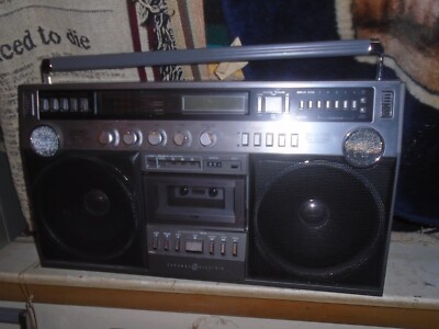 General Electric GE 3-5295A Vtg 80s Ghetto Blaster Boombox Omni Tech ...