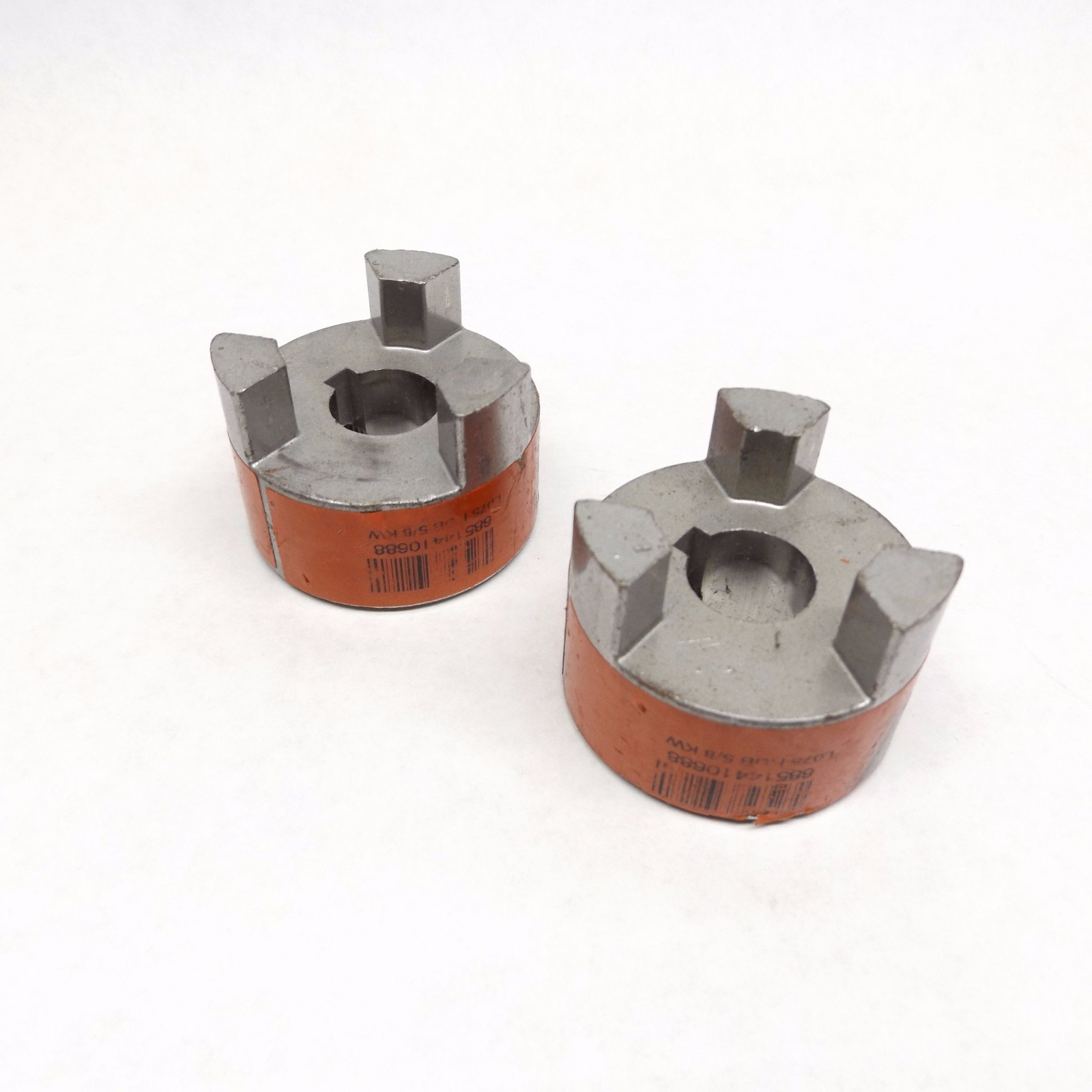 (2) Lovejoy L-075 Jaw Coupling Hub .625″ Bore Finished W 3/8″ Keyway No ...