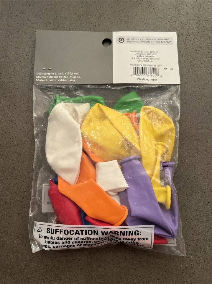 Target Spritz Solid Multicolor Latex Balloons Pack 15ct 12 inch | eBay