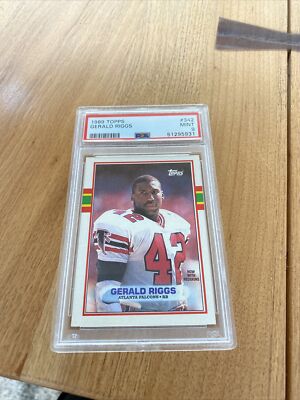 1989 TOPPS #342 GERALD RIGGS PSA 9 MINT ATLANTA FALCONS | eBay