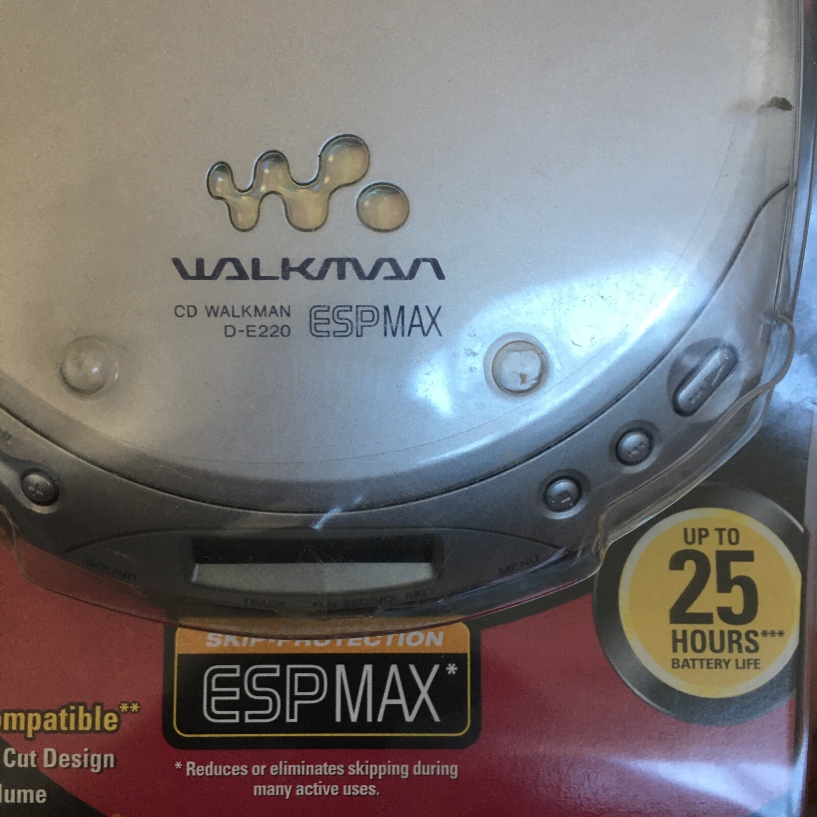 NEW Sony Walkman ESP MAX Portable CD Player Silver (D-E220/SC) SEALED ...