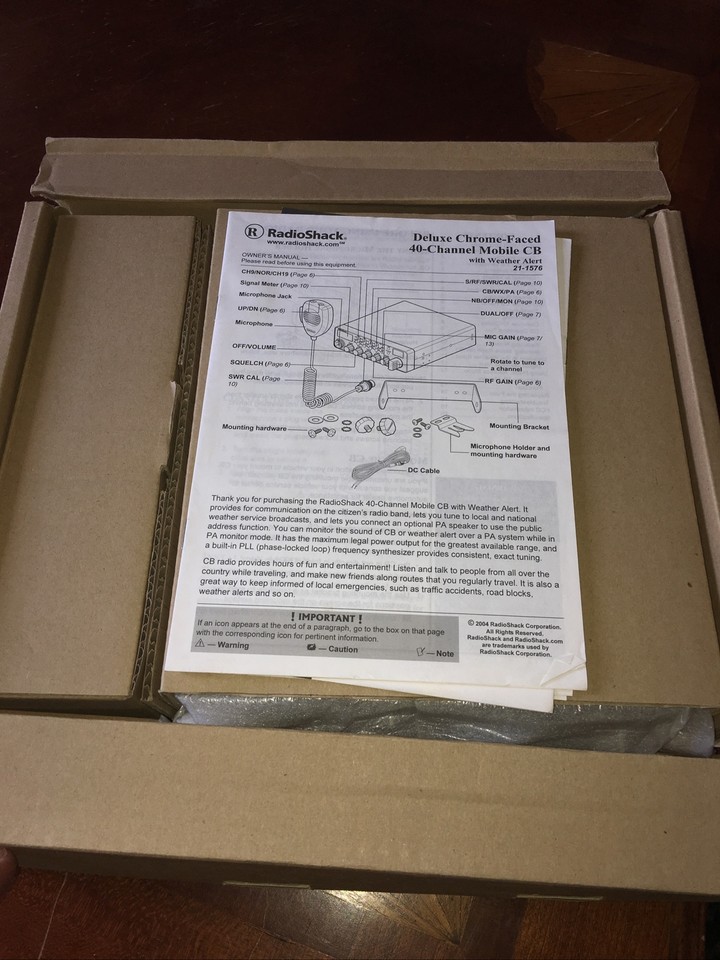 Radio Shack TRC-447 40 channel mobile CB radio Cat# 21-1576 NOS | eBay