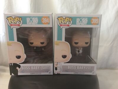 Boss Baby #394 Boss Baby (Suit) & #395 Boss Baby(Diaper & Tie) Funko ...