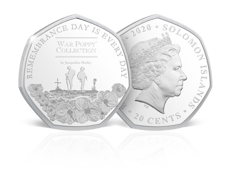 2020 War Poppy Collection 50p .999 Silver Plated Coin | eBay UK