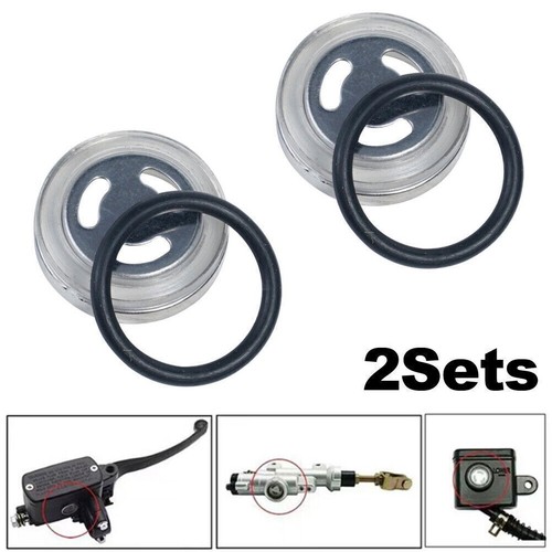 2 Set 18mm Motorcycle Parts Brake Master Cylinder Glass Lens Gasket ...