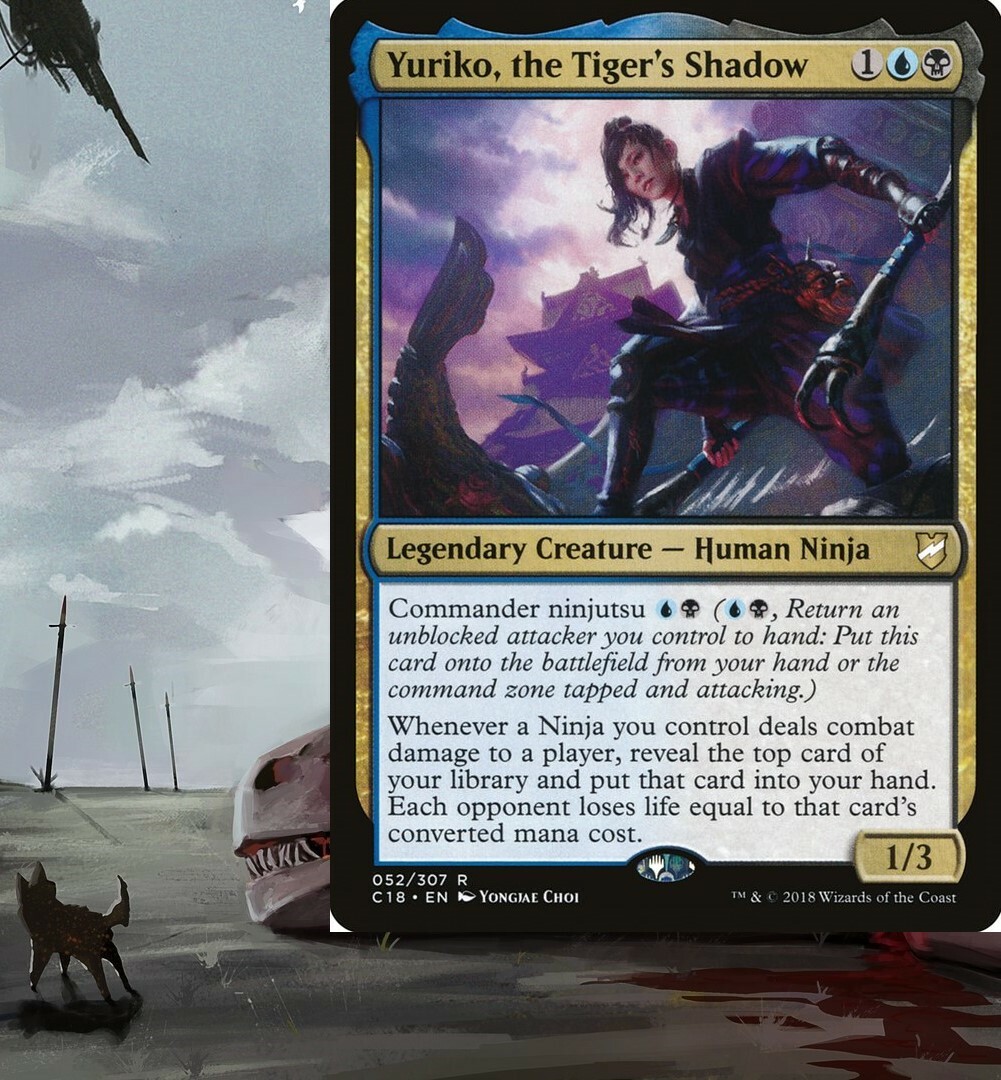 Yuriko, the Tiger's Shadow NINJA Commander Deck Magic Cards MTG Ready ...