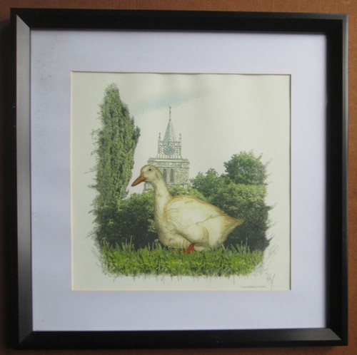 Gerald Bright: Original Signed Colour Print Aylesbury Duck St Mary's ...