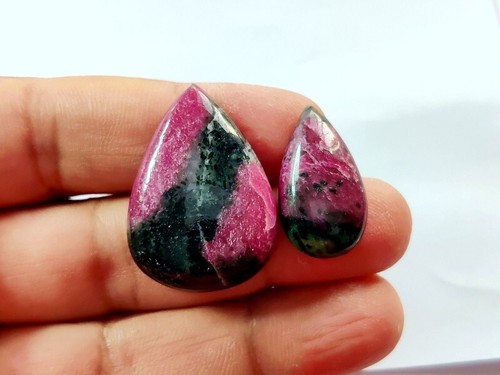 Natural Ruby Zoisite Jasper Cabochon Gemstone 55Cts For Jewelry Making ...