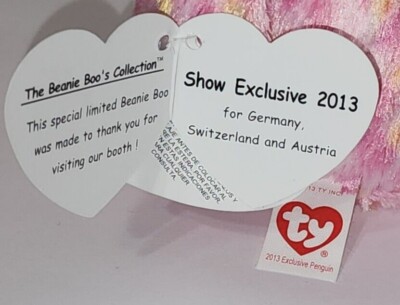 TY Beanie Boos - GERMANY SHOW EXCLUSIVE PENGUIN TOY FAIR 2013 RARE ...