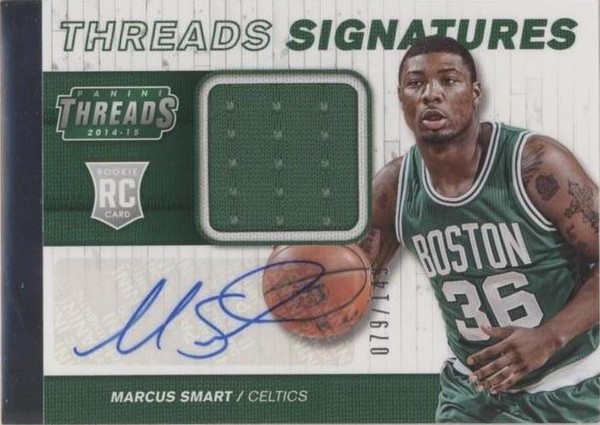 2014-15 Panini Threads - Rookie Threads Signatures #8 Marcus Smart /149 ...
