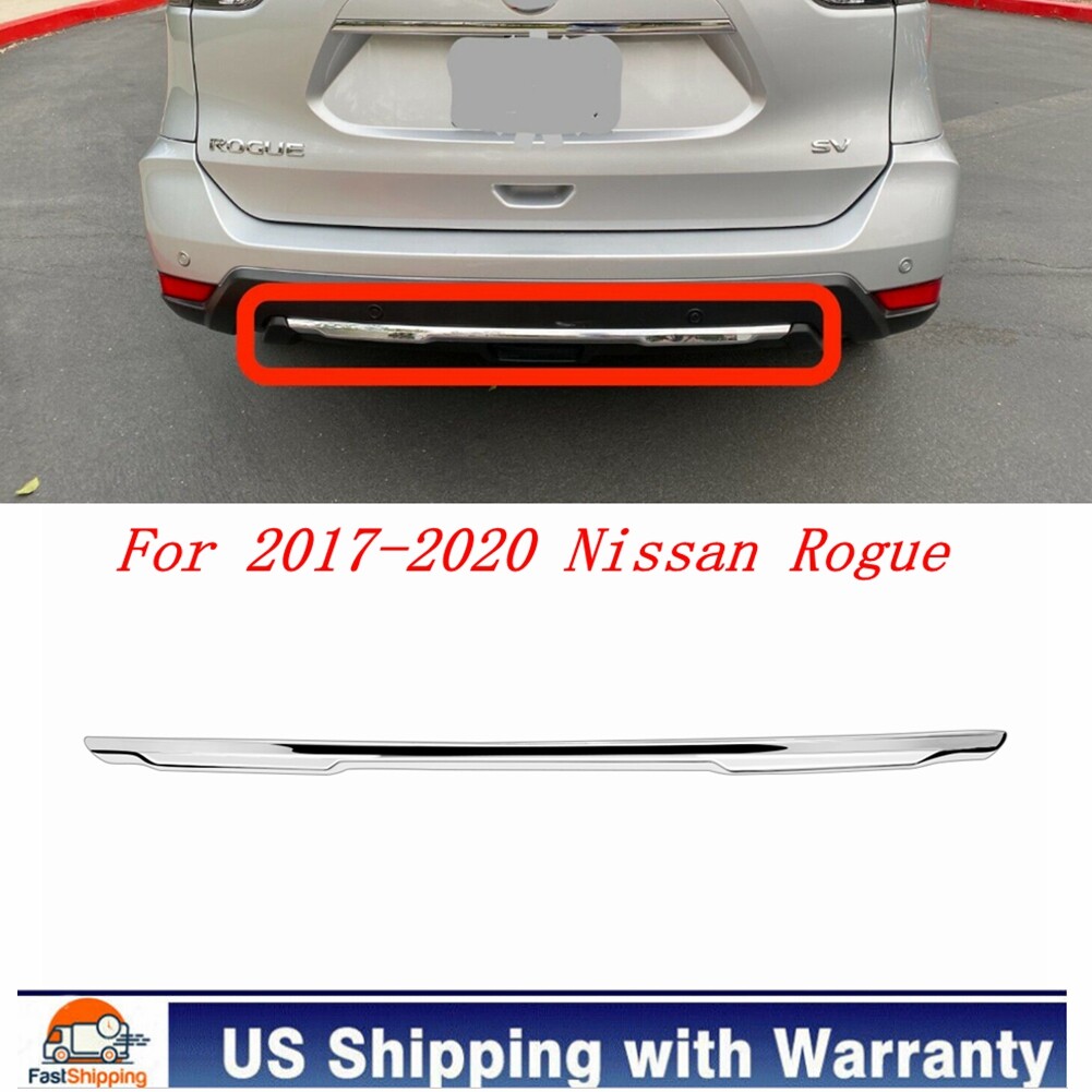 For 2017 - 2020 Nissan Rogue 85072-5HK0A Chrome Rear Bumper Lower ...