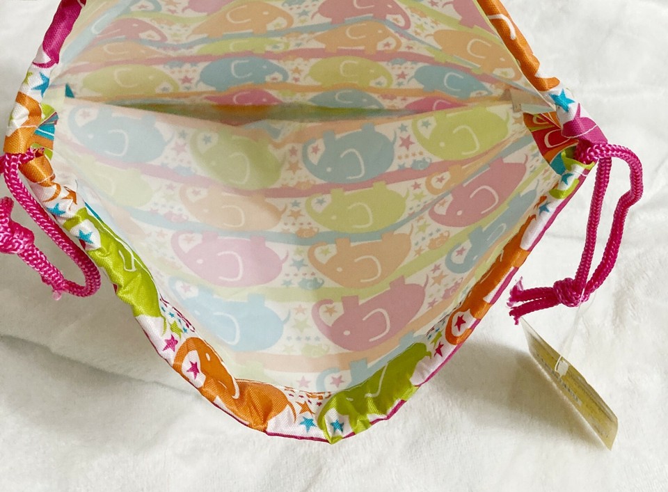 Daiso Japan, Multi Color Elephant Pull String Bag Pouch, Waterproof ...