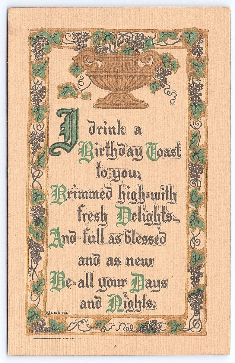 Happy Birthday Toasts Drinking