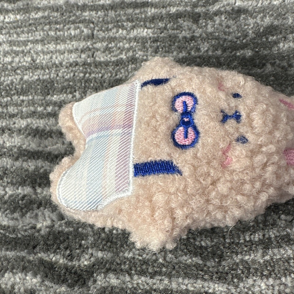 Mini Fuzzy Teddy Bear Plush Stuffed 4” Pink Handmade Furry Cute Doll ...