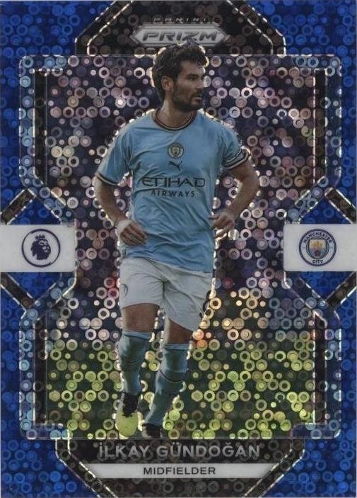 2022-23 Panini Prizm Premier League - Ilkay Gundogan #13 Breakaway Blue ...