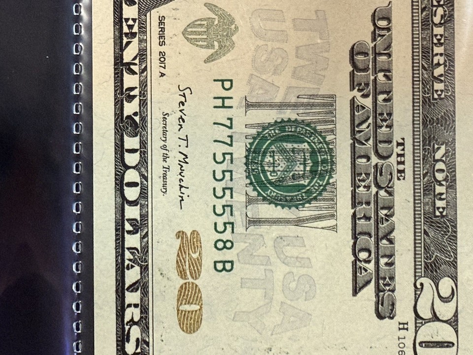 Lot of 3 Fancy Serial $20 Bills – Binary, Trinary, Repeating 5s & 8s | eBay