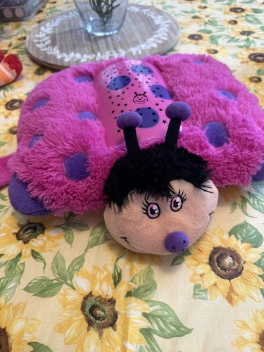 Pillow Pets Dream Lites Ladybug Pink Purple Starry Night Light | eBay