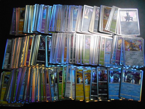Pokemon Card Sun Moon Shiny Star Holo About 200 Set Zapdos Suicune etc ...