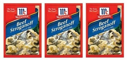 McCormick Beef Stroganoff Seasoning Mix 3 Packet Pack 52100038506| eBay