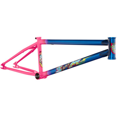 S&M BMX HUCKER BICYCLE FRAME TRANS BLUE/HOT PINK FADE MADE IN USA | eBay