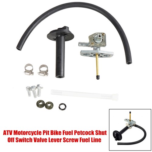 Fuel Petcock Shut Off Switch Valve w/Fuel Lines Part For ATV Motorcycle ...