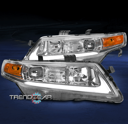 FOR 2004-2008 ACURA TSX CL9 LED BAR TUBE PROJECTOR HEADLIGHTS LAMPS ...