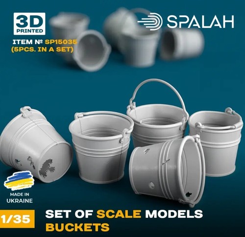 SPALAH 15035 Buckets 5 pcs Set of scale models 1/35 | eBay