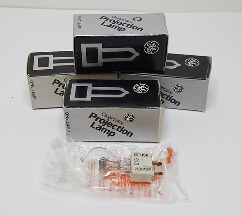 4X GE GENERAL ELECTRIC 600W 120V QUARTZLINE PROJECTION LAMP BULB DYS ...