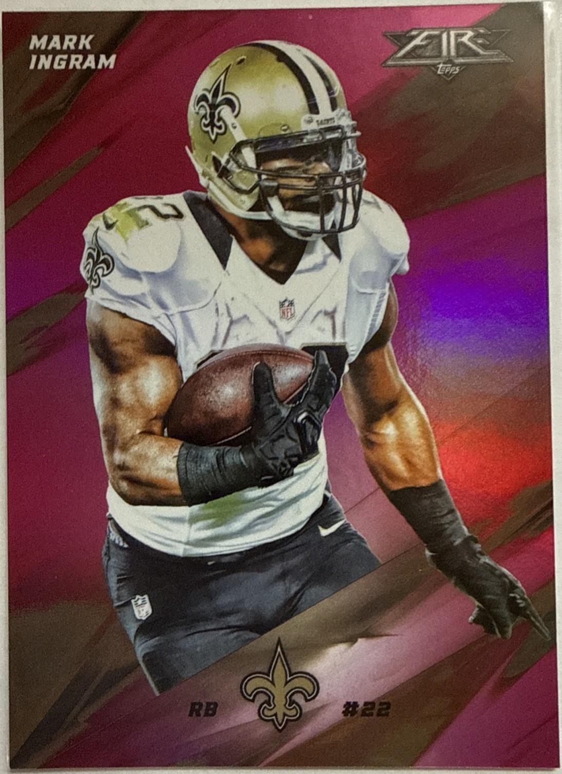 2015 Topps Fire - Mark Ingram #36 Magenta /25 for sale online | eBay