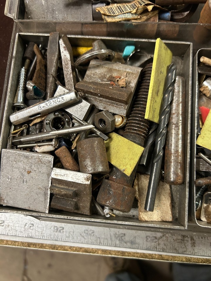 MACHINIST TOOL LATHE MILL Machinist Lot of Machinist Tool Box Drawer ...