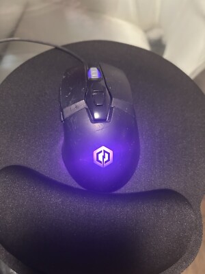 CyberPower PC Elite M1-131 Gaming Mouse Wired Optical LED Weighted USB ...