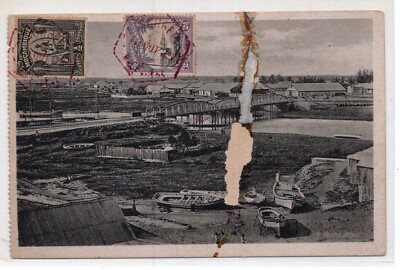 1923 Manguese PORTUGUESE MOZAMBIQUE Company Postcard Bridge Chiveve ...