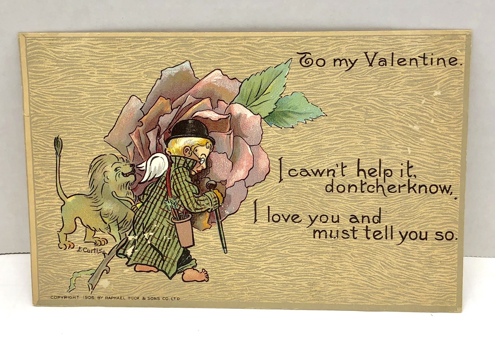 Antique 1906 Era Valentine Ralphael Tuck Postcard To My Valentine | eBay