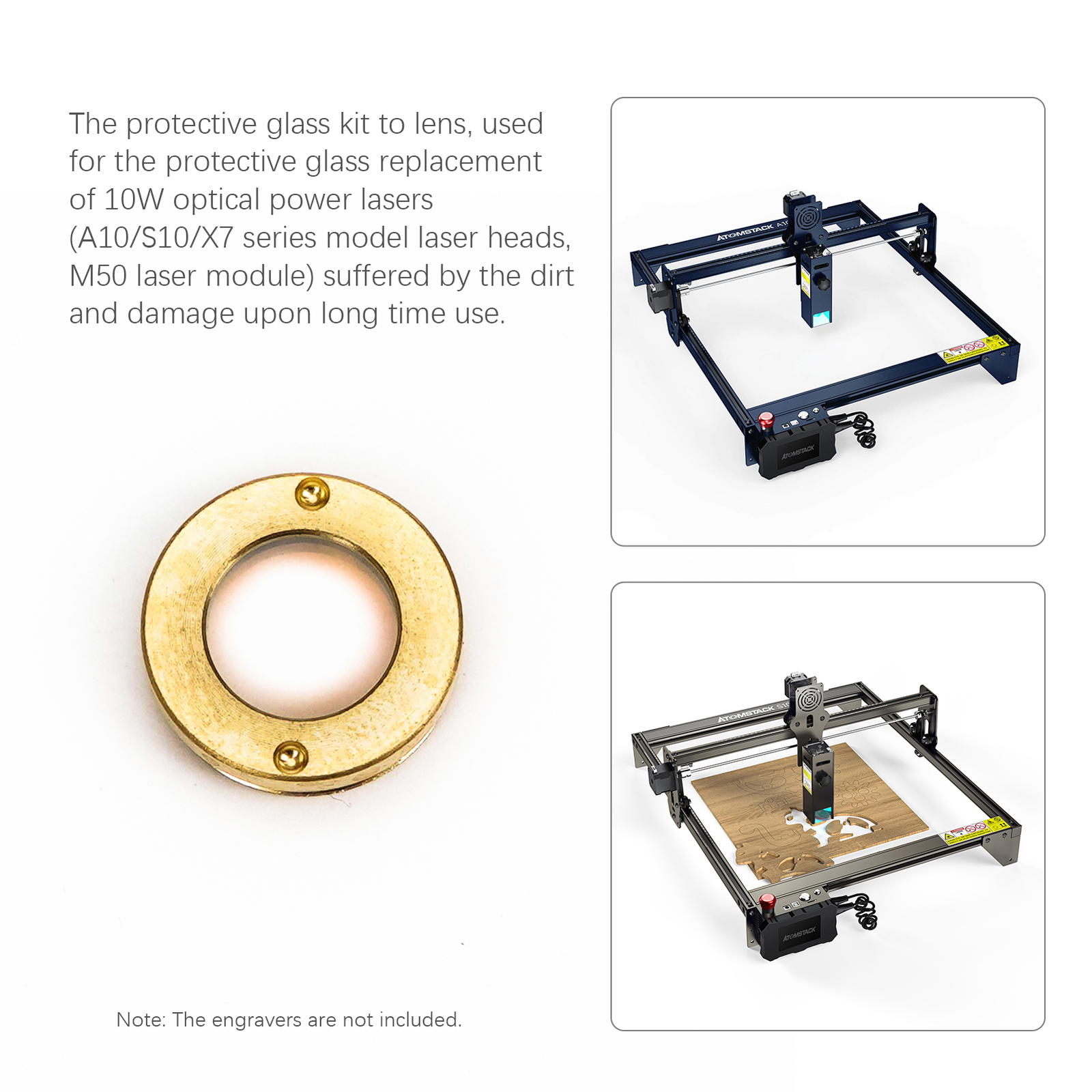 Atomstack Engraver Window Lens 10W Engraving Machine Y4D9 | eBay